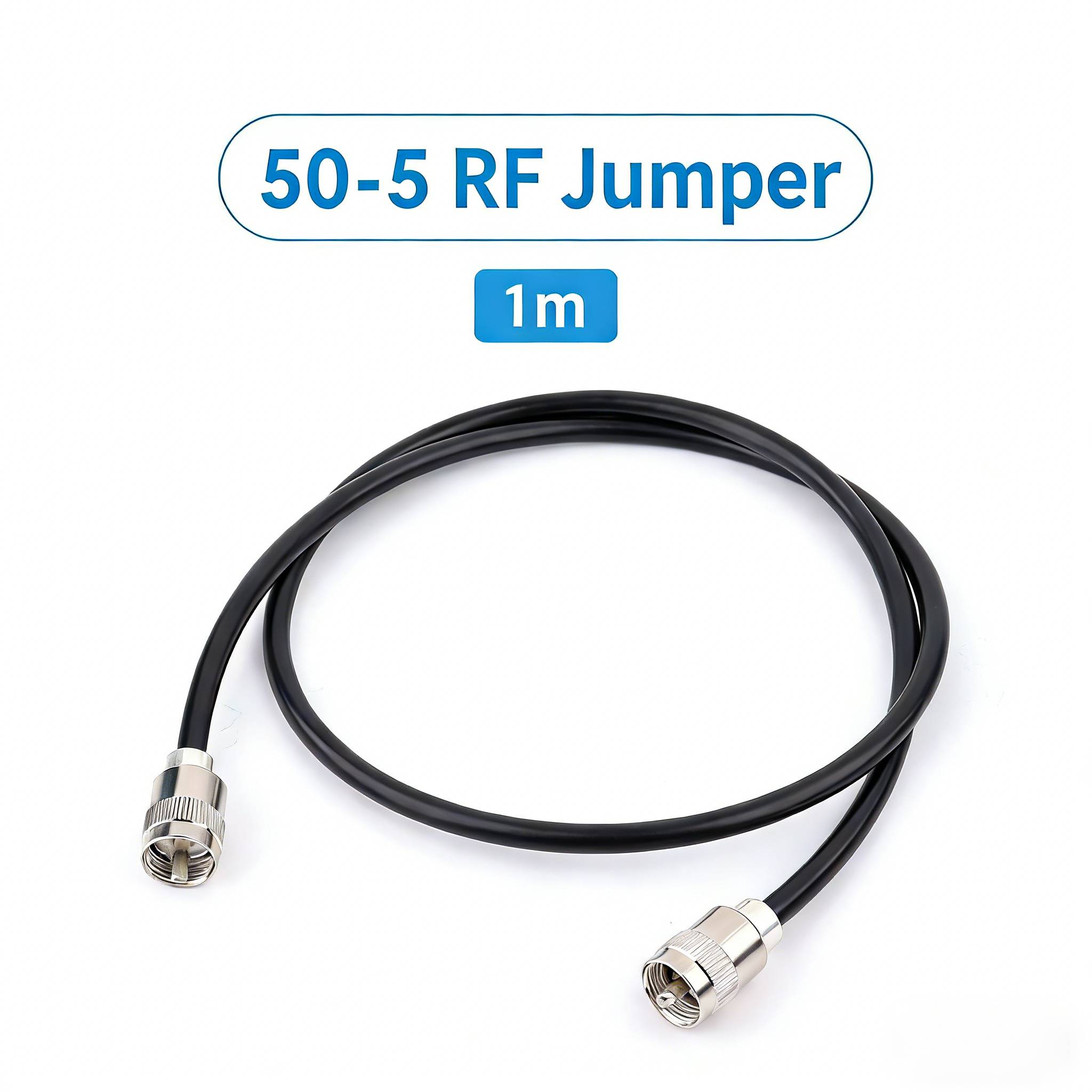 50-5 RF Jumper Cable 1m | M Male to M Male 50Ω Coax